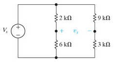 Solved 1) Find the voltage Vx in the circuit in the figure, | Chegg.com