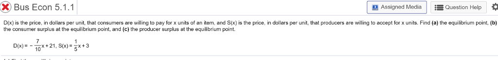Solved X Bus Econ 5 1 1 Assigned Media Question Help D X