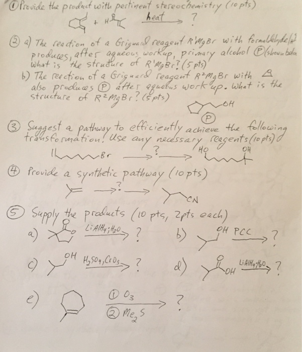 Solved Provide the product with pertinent stereochemistry | Chegg.com