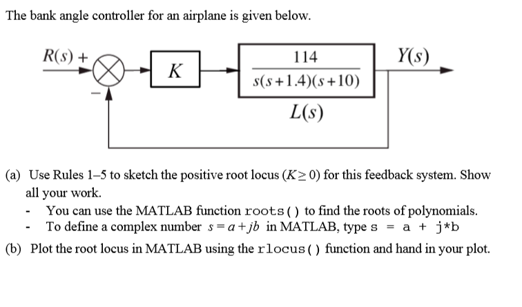 Solved The bank angle controller for an airplane is given | Chegg.com