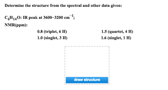 Solved Determine the structure from the spectral and other | Chegg.com
