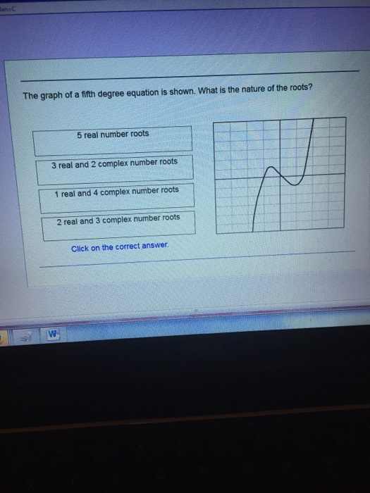 Solved The graph of a fifth degree equation is shown. What | Chegg.com