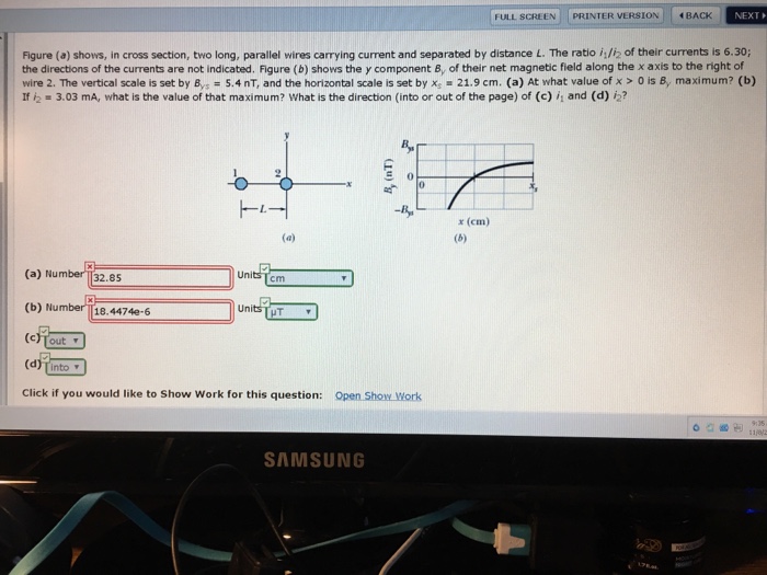 Solved Figure a shows, in cross section, two long, parallel | Chegg.com