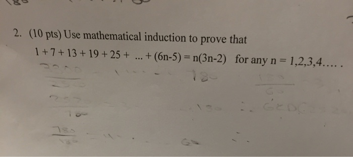 Solved Use the mathematical induction to prove that 1 + 7 + | Chegg.com
