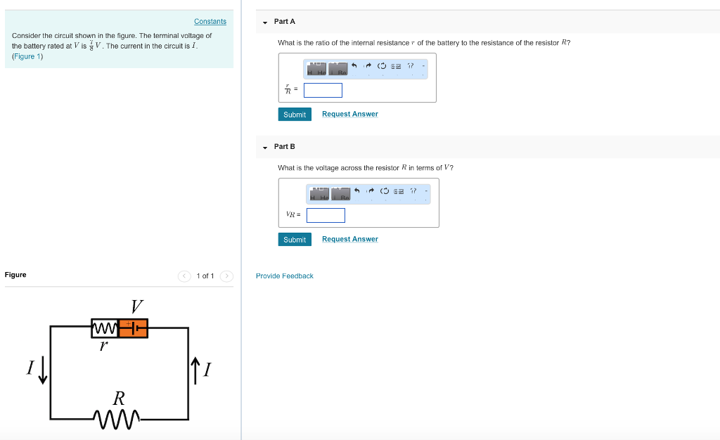 Solved Constants Part A Consider the circuit shown in the | Chegg.com