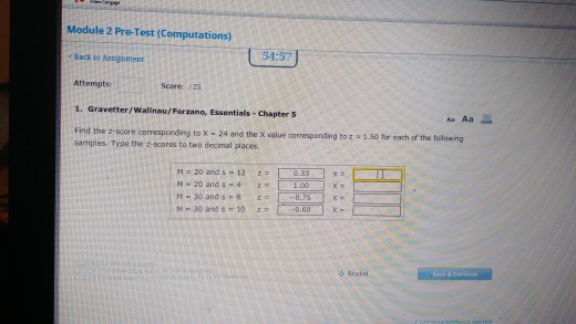 Solved Module 2 Pre-Test (Computations) Back to Assignment | Chegg.com