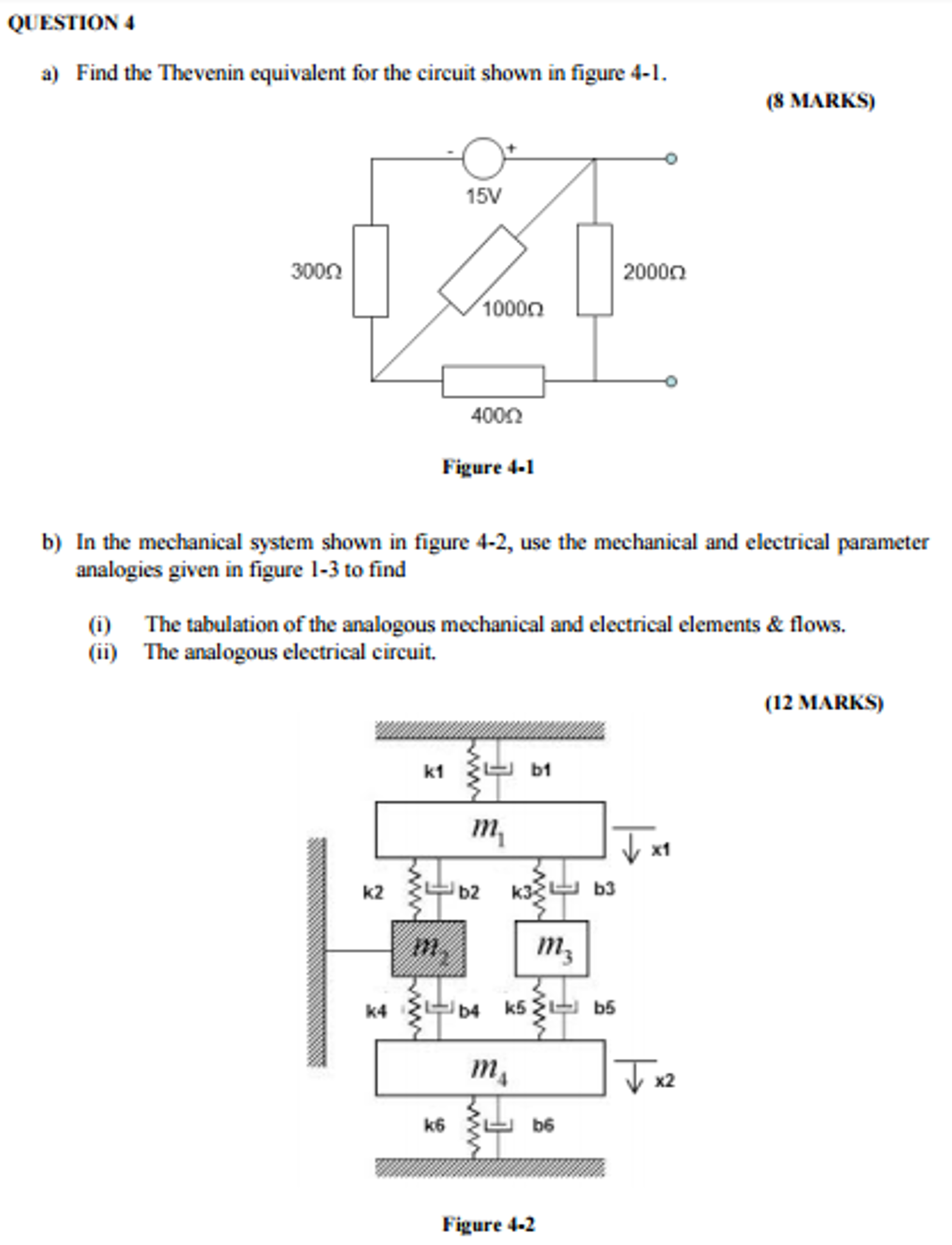 Solved Find the thevenin equivalent for the circuit show in | Chegg.com