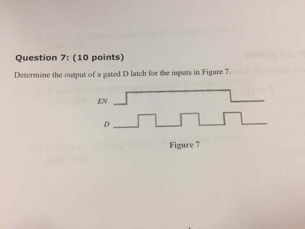 Solved Question 7 10 Points Determine The Output Of A