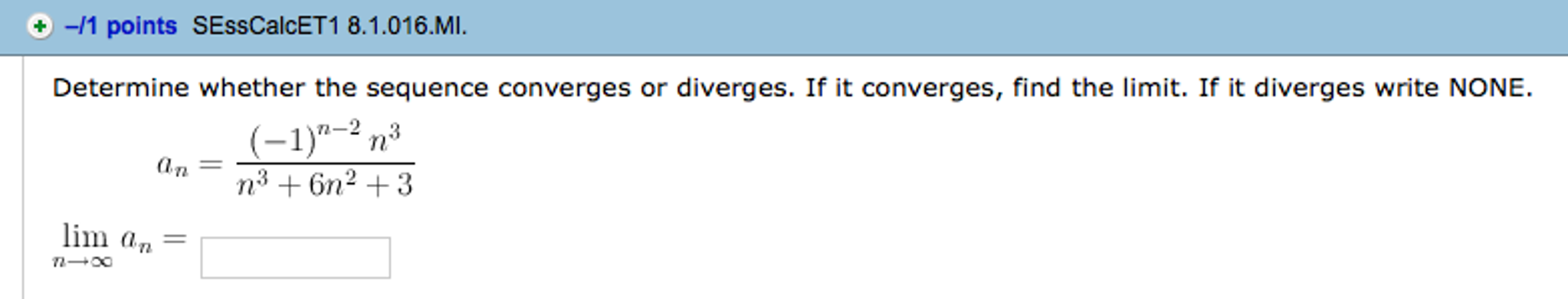 Solved Determine Whether The Sequence Converges Or Diverg