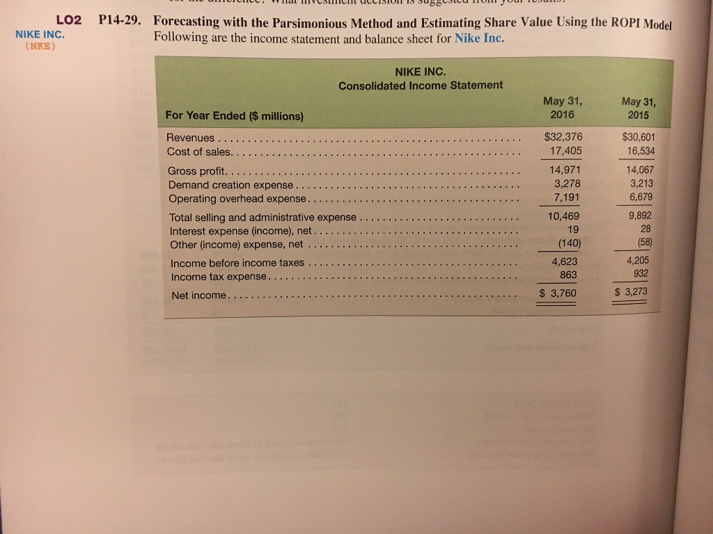 L02 P14-29. Forecasting with the Parsimonious Method | Chegg.com
