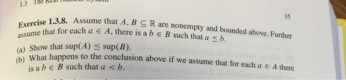 Solved Assume that A, B are nonempty and bounded above. | Chegg.com
