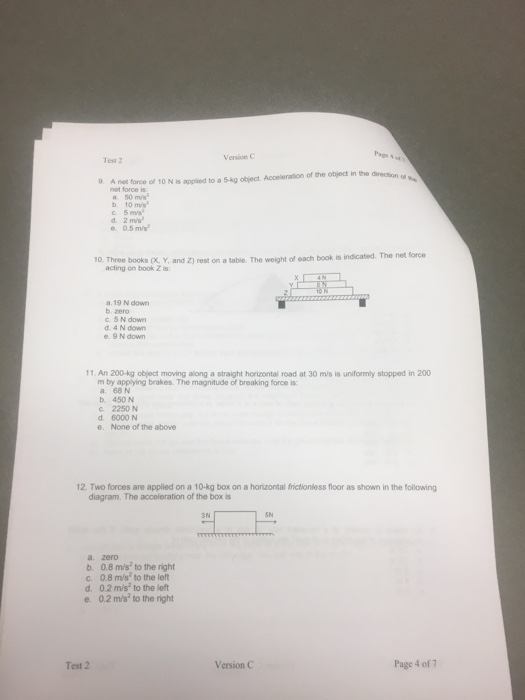 Solved A net force of 10 N is applied to a 5-kg object. | Chegg.com