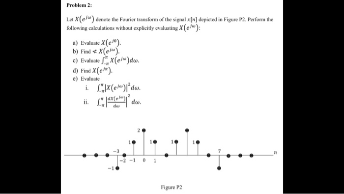 Solved Let X(e^j omega) denote the Fourier transform of the | Chegg.com
