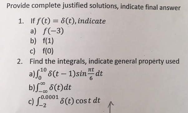 Solved Provide complete justified solutions, indicate final | Chegg.com