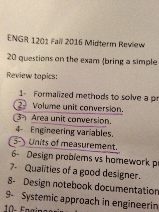 Solved Formalized methods to solve a Volume unit | Chegg.com