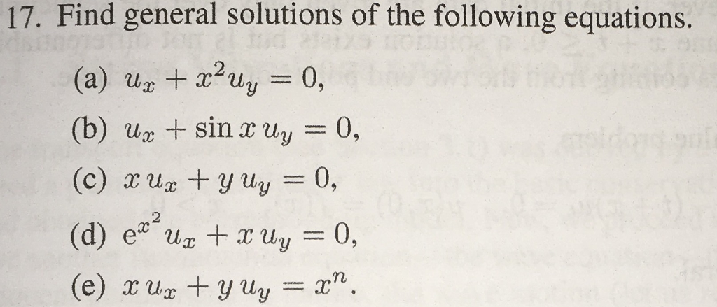 Solved 17. Find general solutions of the following | Chegg.com