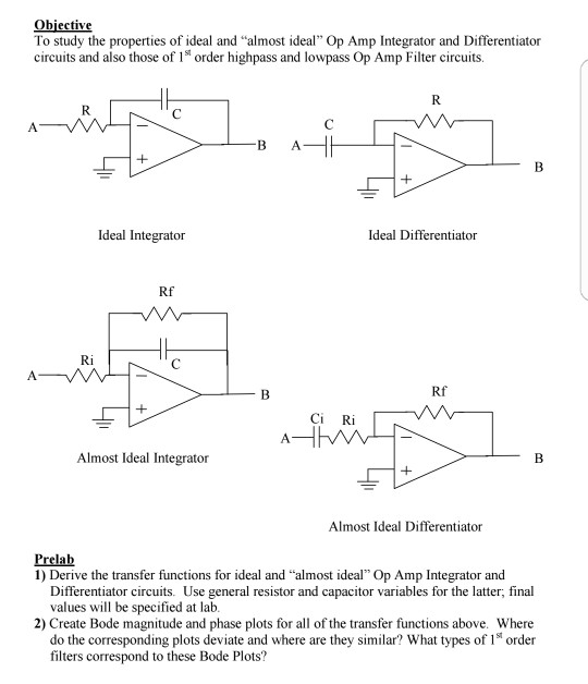 Solved To study the properties of ideal and "almost ideal" | Chegg.com