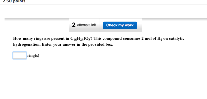 Solved 2.50 points 2 attempts left Check my work How many | Chegg.com