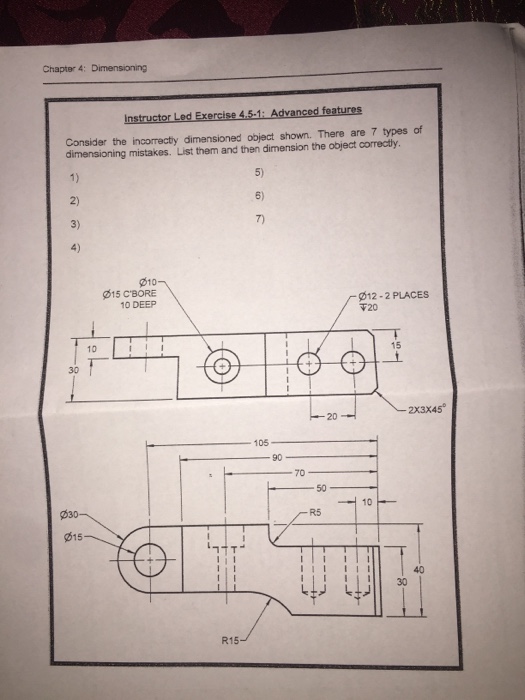 Solved Consider the incorrectly dimensioned object shown. | Chegg.com