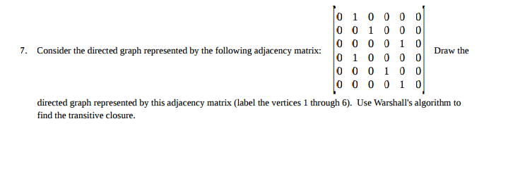 Solved Consider the directed graph represented by the | Chegg.com