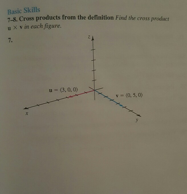 Solved Cross products from the definition Find the cross | Chegg.com