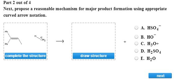 Solved Next. propose a reasonable mechanism for major | Chegg.com Solved Next. propose a reasonable mechanism for major | Chegg.com