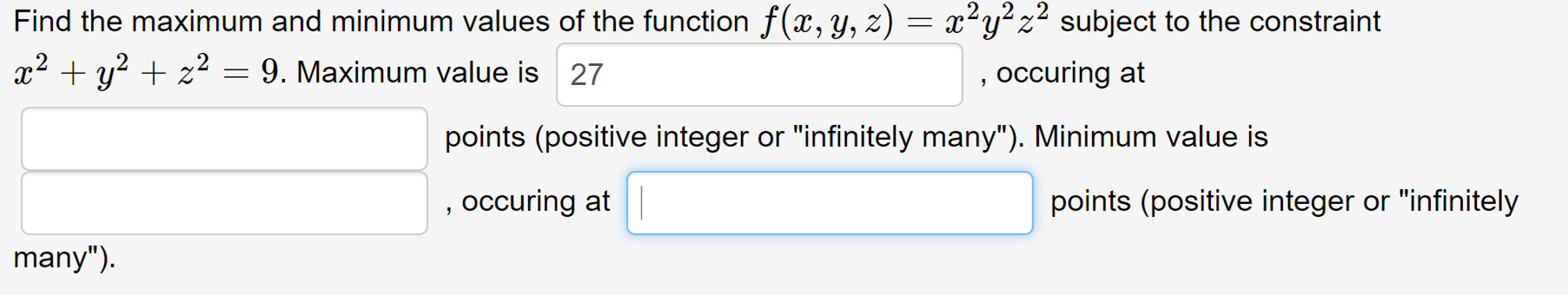 Solved Find the maximum and minimum values of the function | Chegg.com