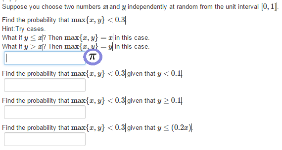 Suppose you choose two numbers x| and y| | Chegg.com