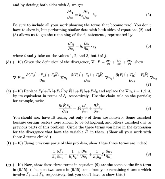 Curvilinear Coordinates Divergence 70 Consider