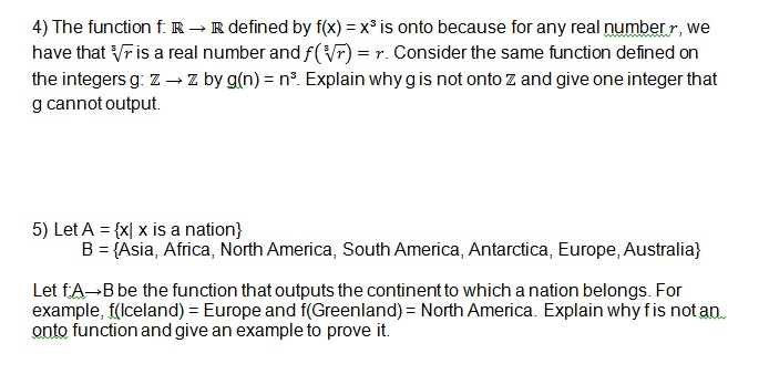 Solved The function f: R rightarrow R defined by f(x) = x3 | Chegg.com