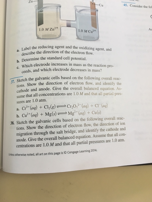 Solved Give the standard line notation for each cell in | Chegg.com