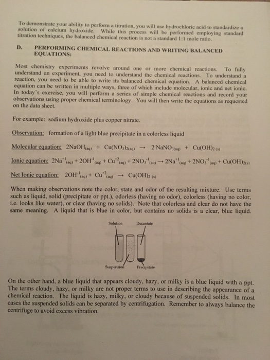 Solved A REVIEW OF BASIC EXPERIMENT LABORATORY TECHNIQUES | Chegg.com