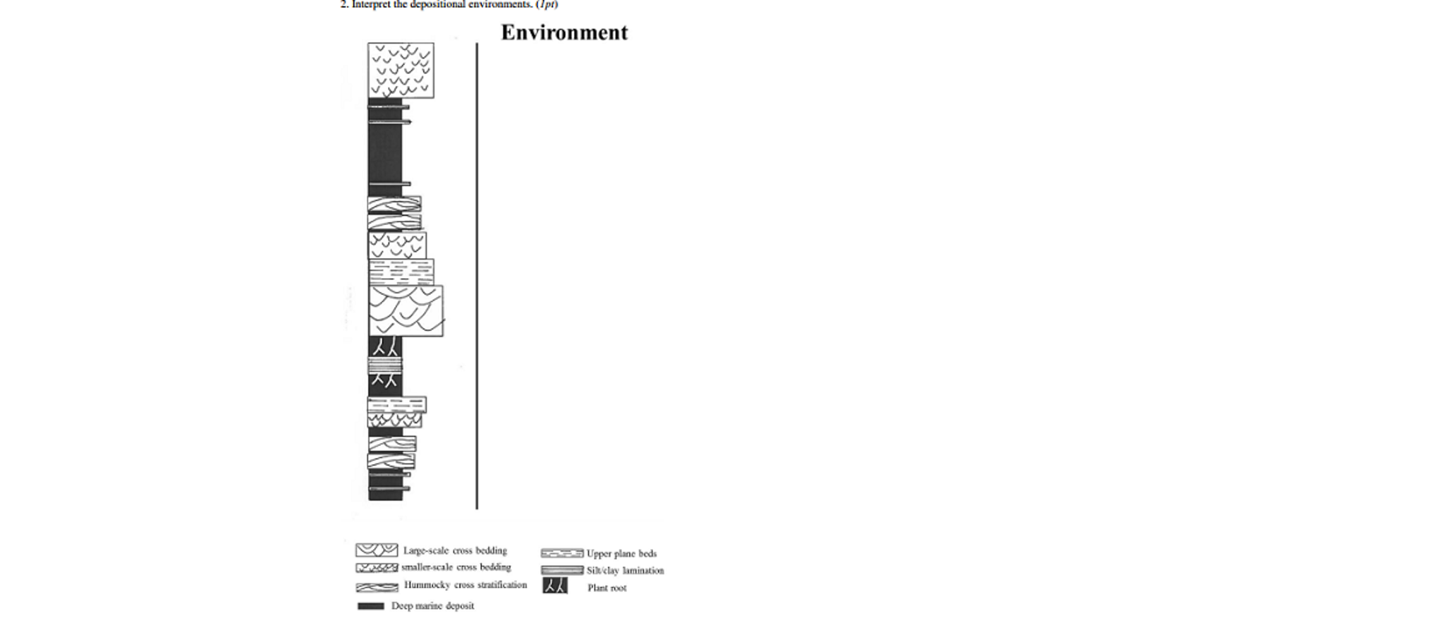 Solved Interpret the depositional environments. | Chegg.com
