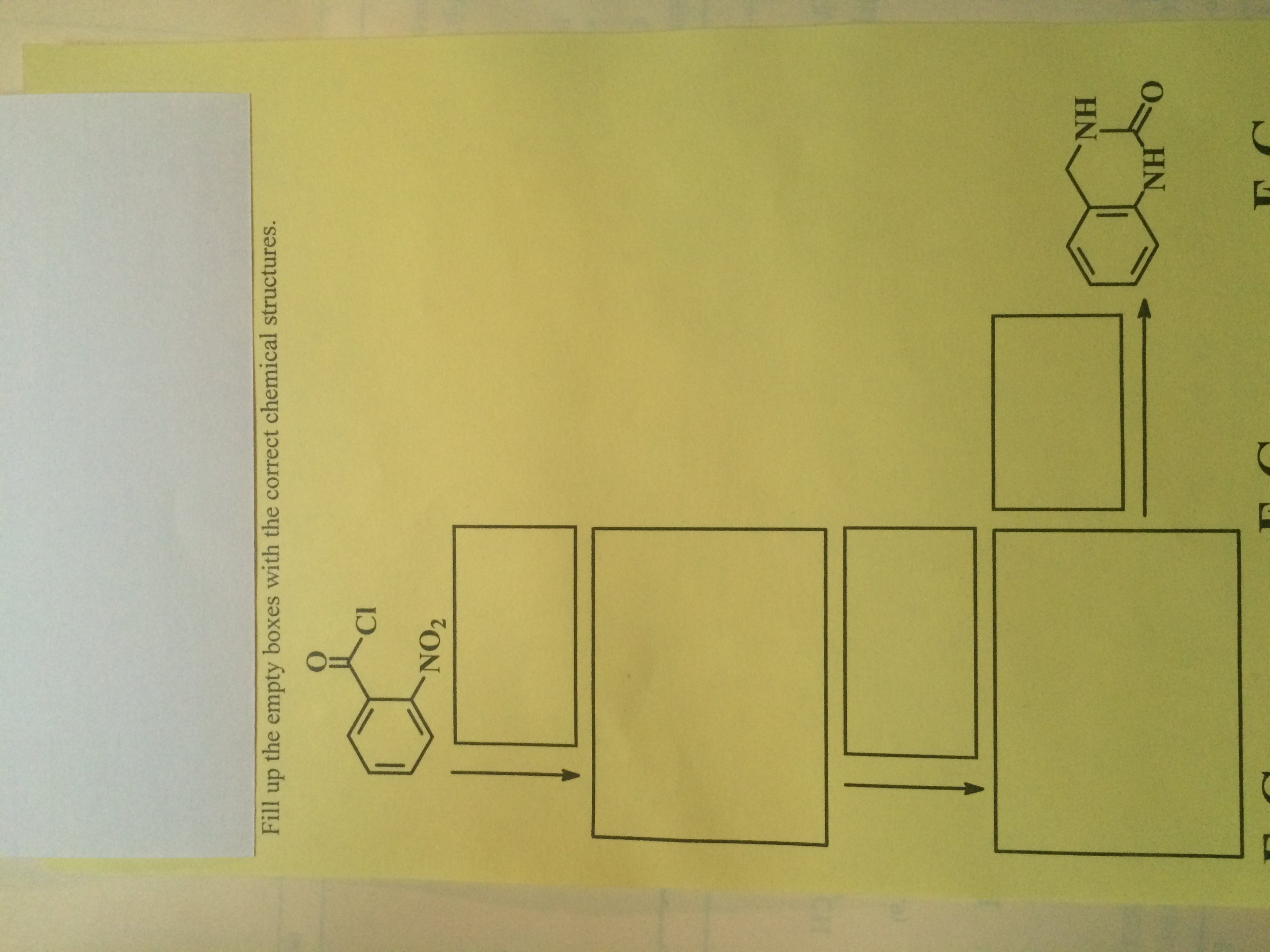Solved Fill up the empty boxes with the correct chemical | Chegg.com