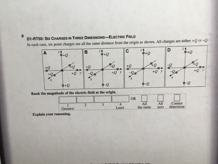 Solved In each case, six point charges are all the same | Chegg.com