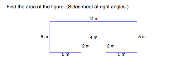 Solved Find the area of the figure.(Sides meet at right | Chegg.com