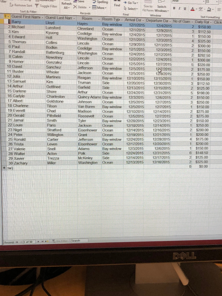 3-10In this exercise, you’ll use database software to | Chegg.com