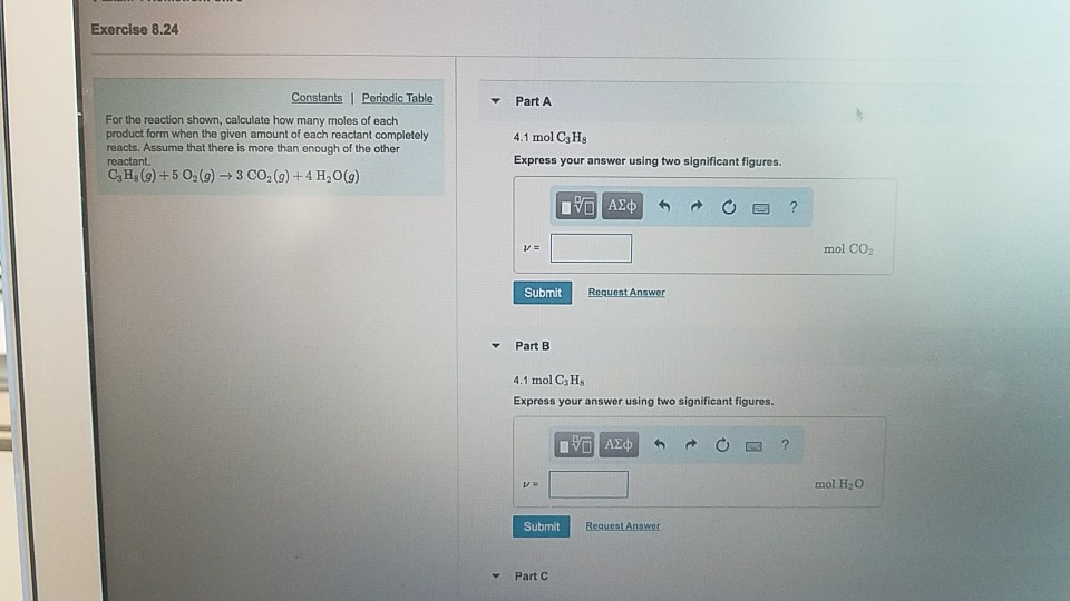 Solved Exercise 8.24 Constants | Periodic Table Part A For | Chegg.com