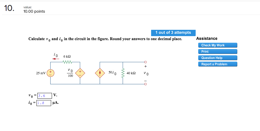 Solved Calculate V0 and i0 in the circuit in the figure. | Chegg.com