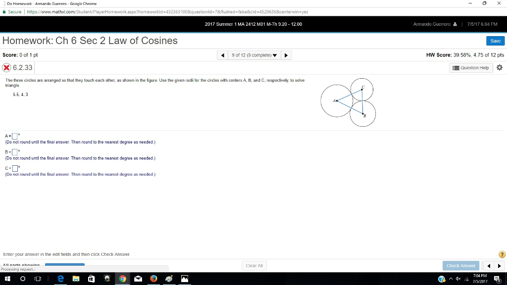 Solved Da Hamework Amando Guerrera Google Chrame Secure | Chegg.com