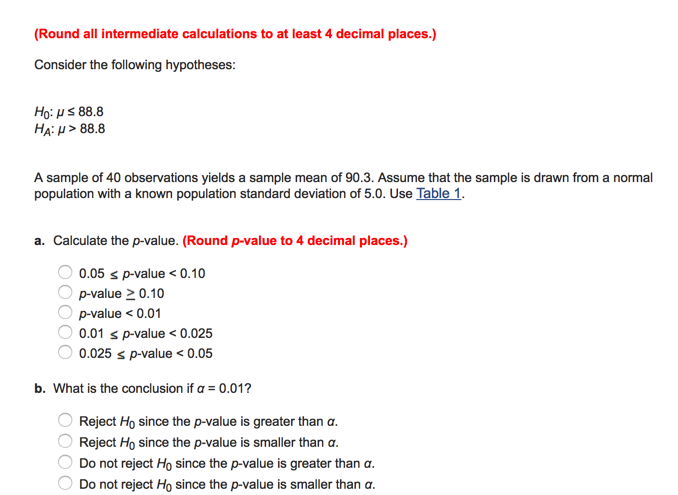 Solved (Round all intermediate calculations to at least 4 | Chegg.com