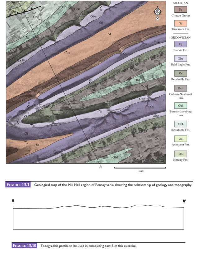 Solved In this exercise, you will draw a geologic cross | Chegg.com