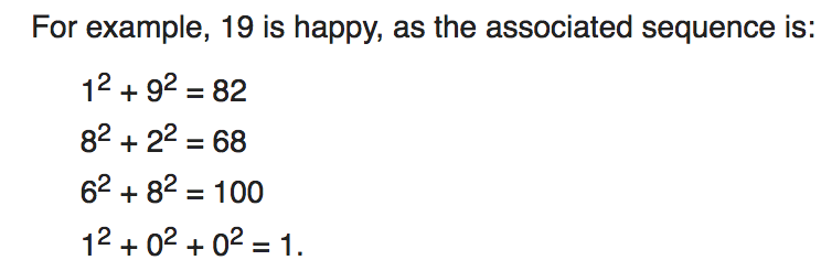Solved Write a C++ program happy.cpp which reads numbers, | Chegg.com