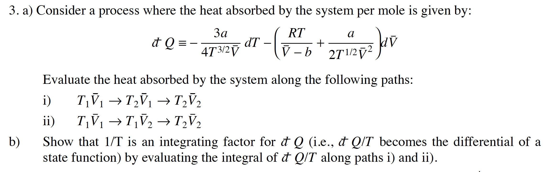 Consider a process where the heat absorbed by the | Chegg.com