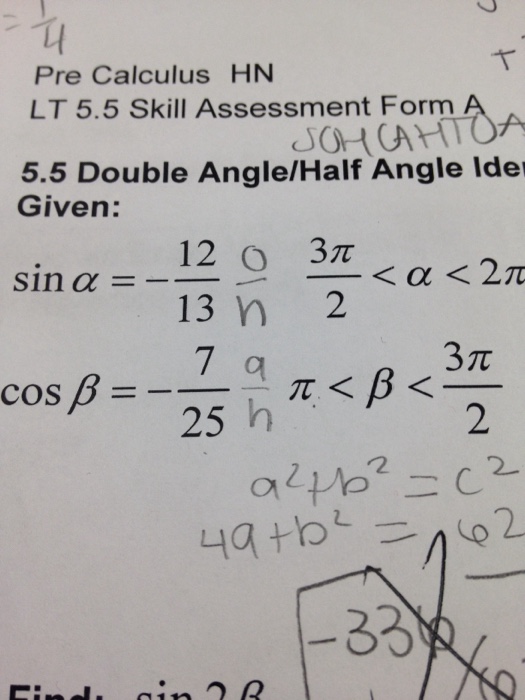 Solved 4. Find: tan beta /2 5.5 Double Angle/Half Angle Ide | Chegg.com