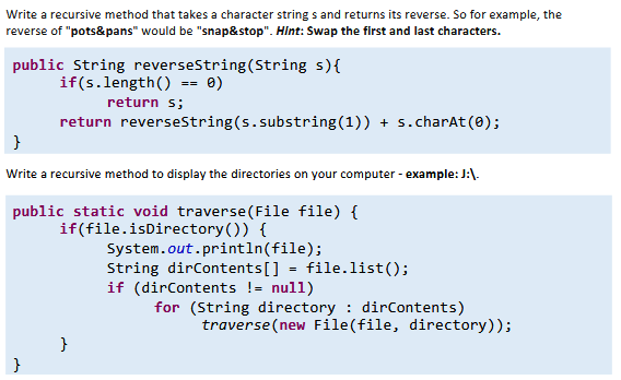 Solved [JAVA] Rewrite the following pieces of code as a | Chegg.com