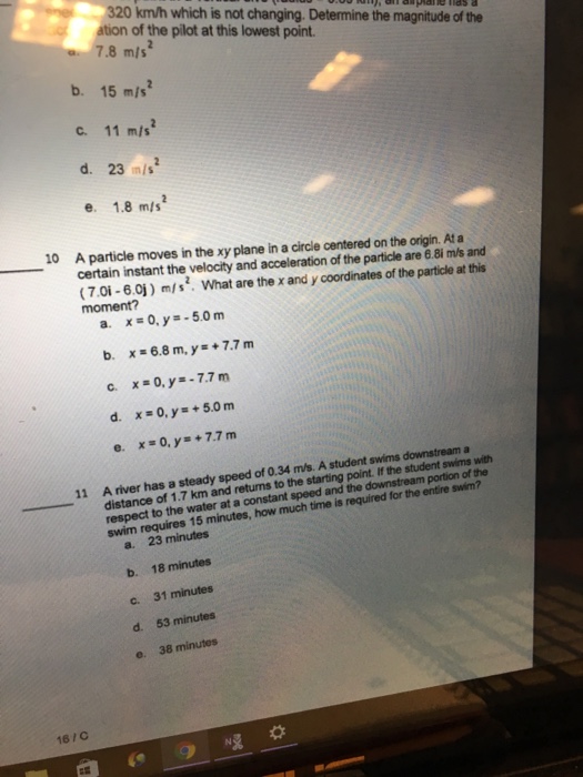 Solved A particle moves in the xy plane In a circle centered | Chegg.com