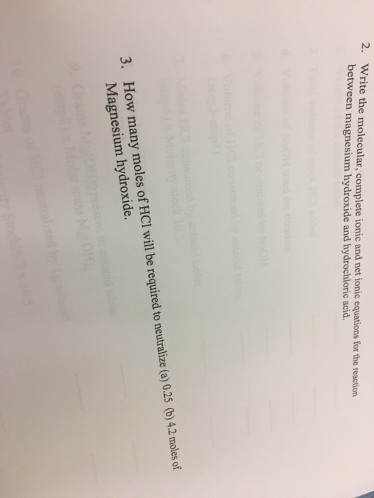 Solved Write the molecular, complete ionic and net ionic | Chegg.com Solved Write the molecular, complete ionic and net ionic | Chegg.com