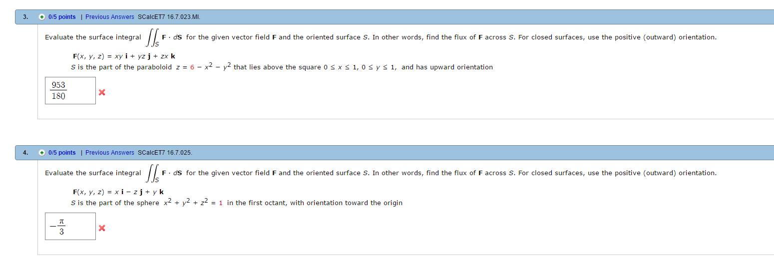 Solved Evaluate the surface integral double integral_S F dS | Chegg.com