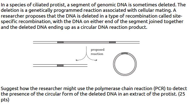 In a species of ciliated protist, a segment of | Chegg.com